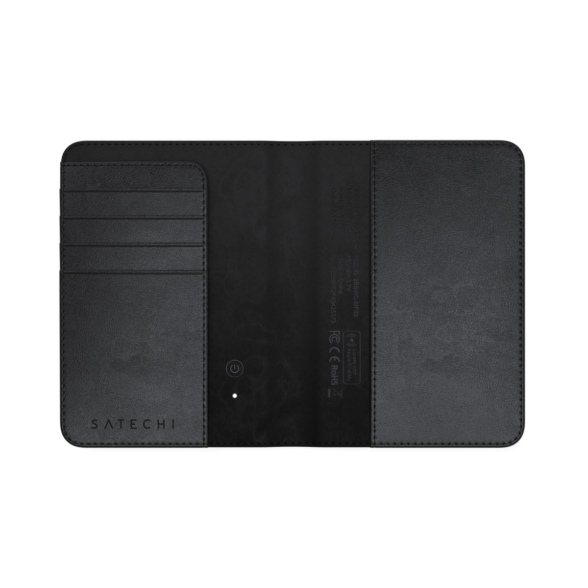 Satechi Vegan-Leather Passport Wallet with Find My Black - Handytaschen ...