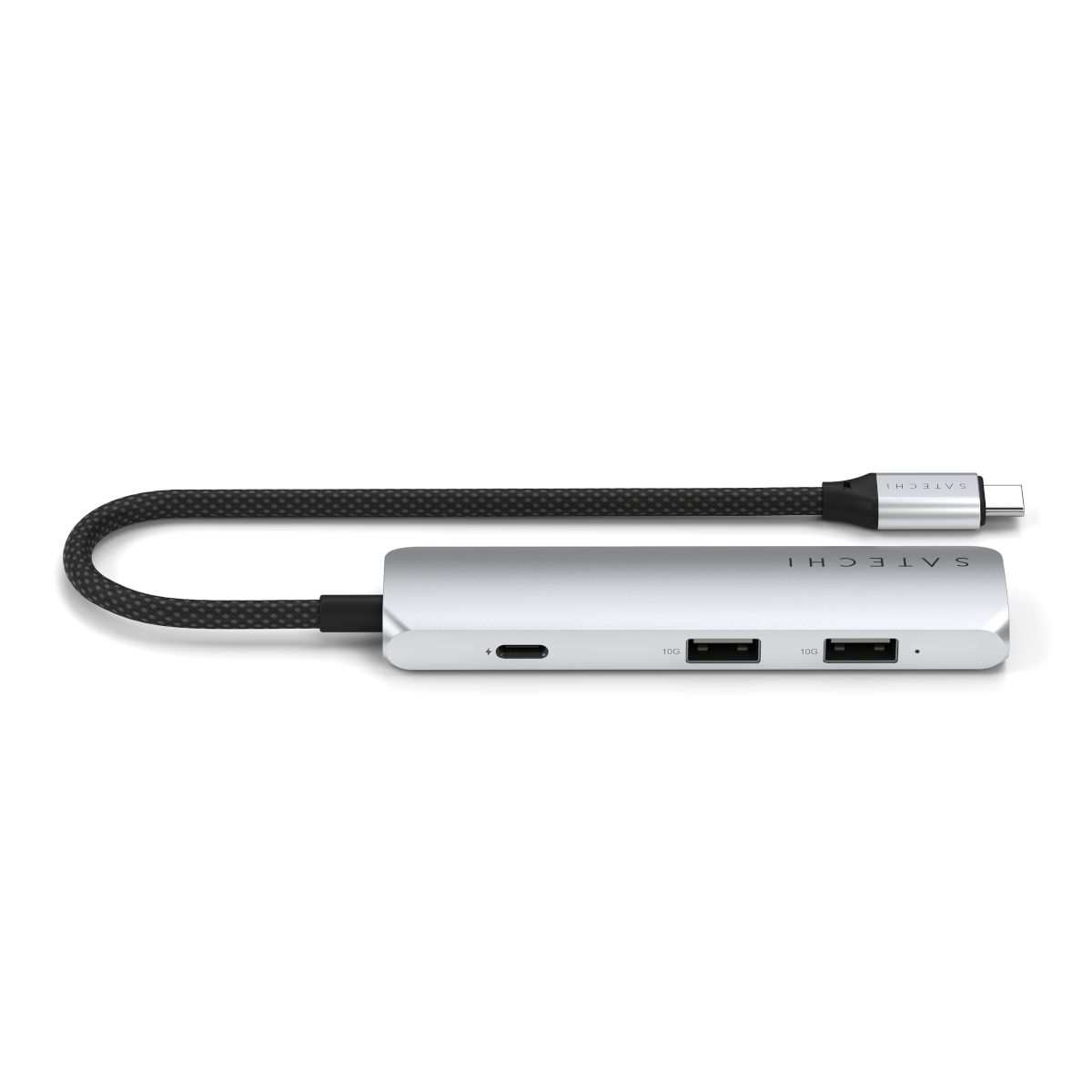 Satechi USB-C 4-in-1 Slim Multiport Adapter 4K Silver - Dockingstation ...