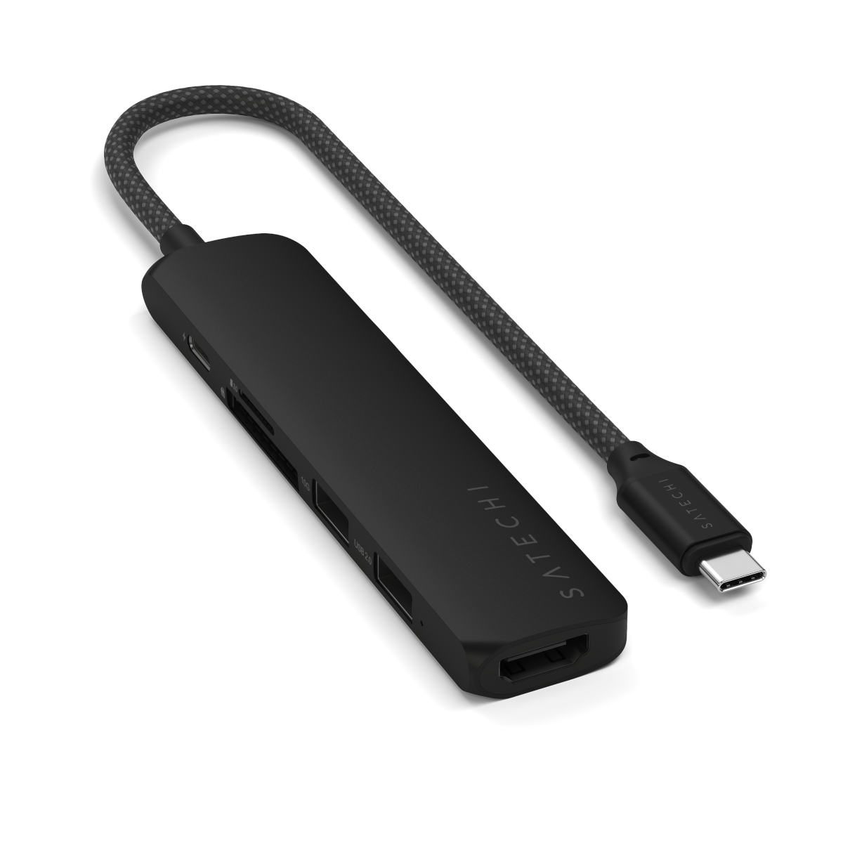 Satechi USB-C 6-in-1 Slim Multiport Adapter Black - Dockingstation ...