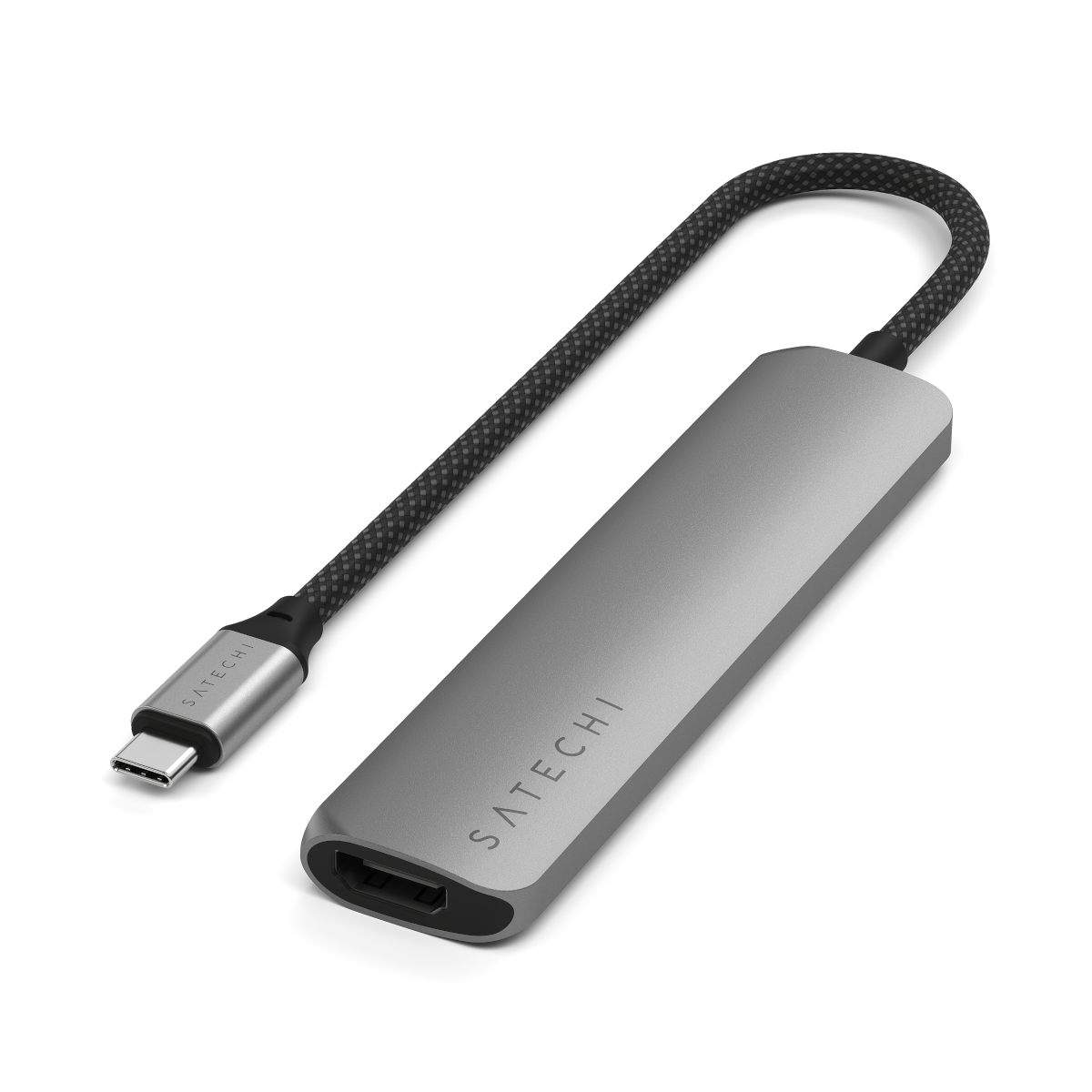 Satechi USB-C 6-in-1 Slim Multiport Adapter Space Grey - Dockingstation ...