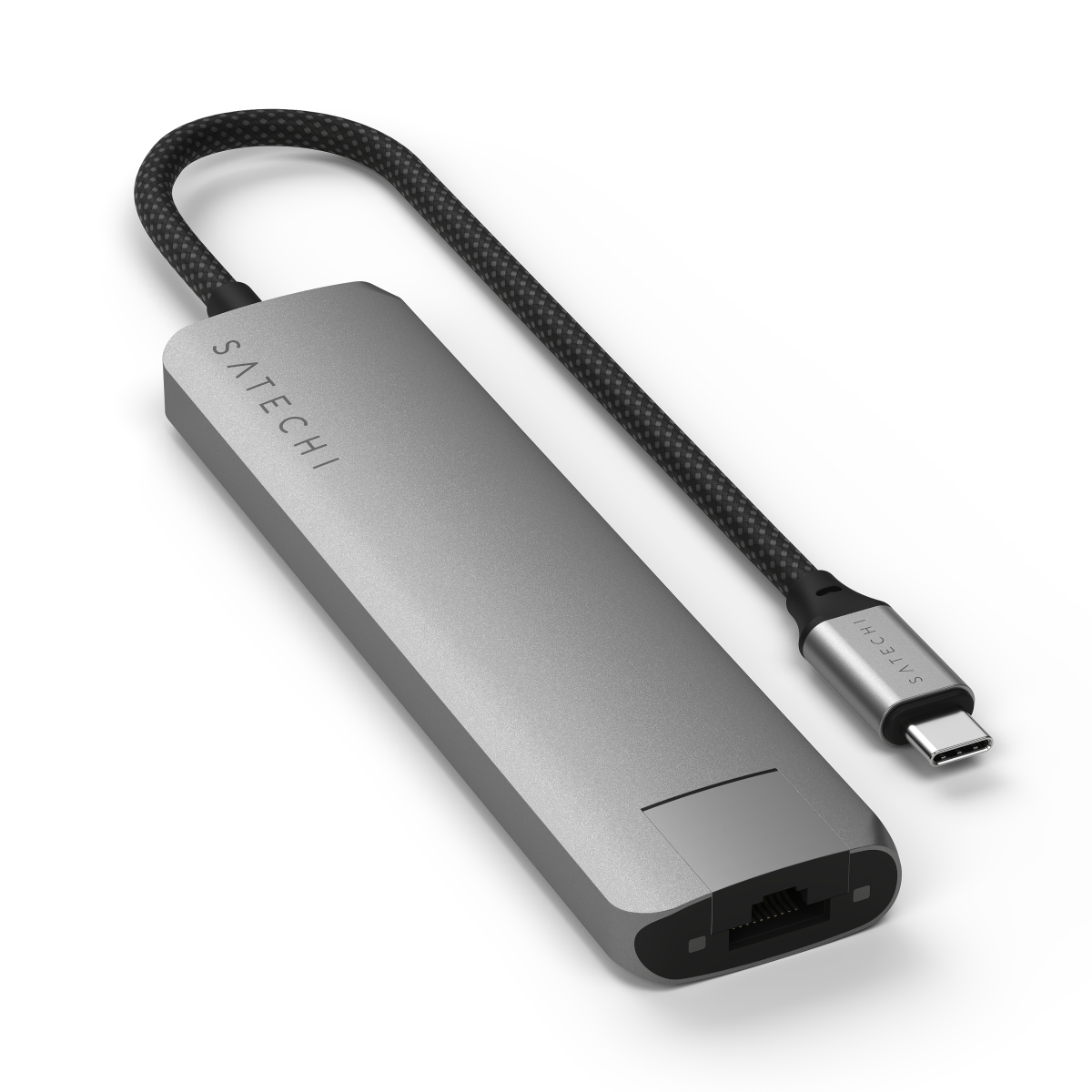 Satechi USB-C 7-in-1 Slim Multiport Adapter with Ethernet Grey ...